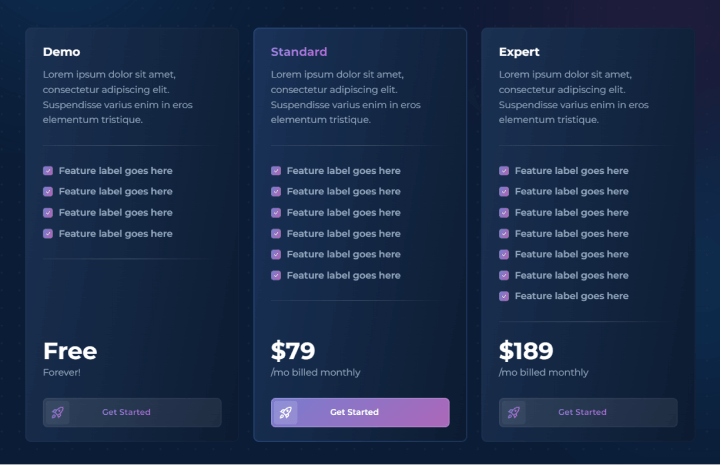 iOS Style Pricing Tabs for Webflow